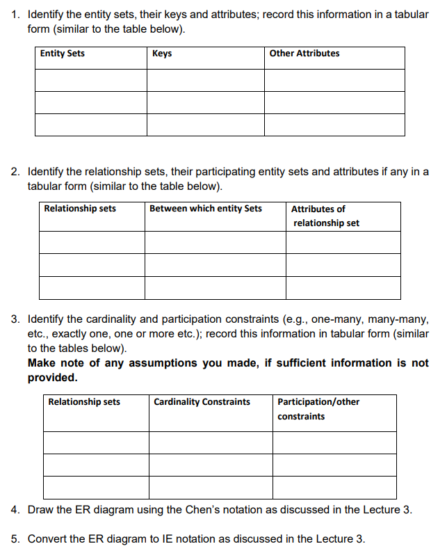 Solved Design a database using an ER model for an airport | Chegg.com