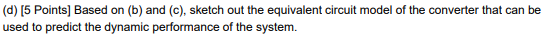 Solved L 2 3 V, + C2 C Consider the converter shown in the | Chegg.com