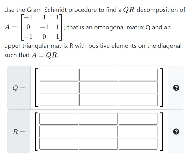 Solved Use the Gram-Schmidt procedure to find a | Chegg.com