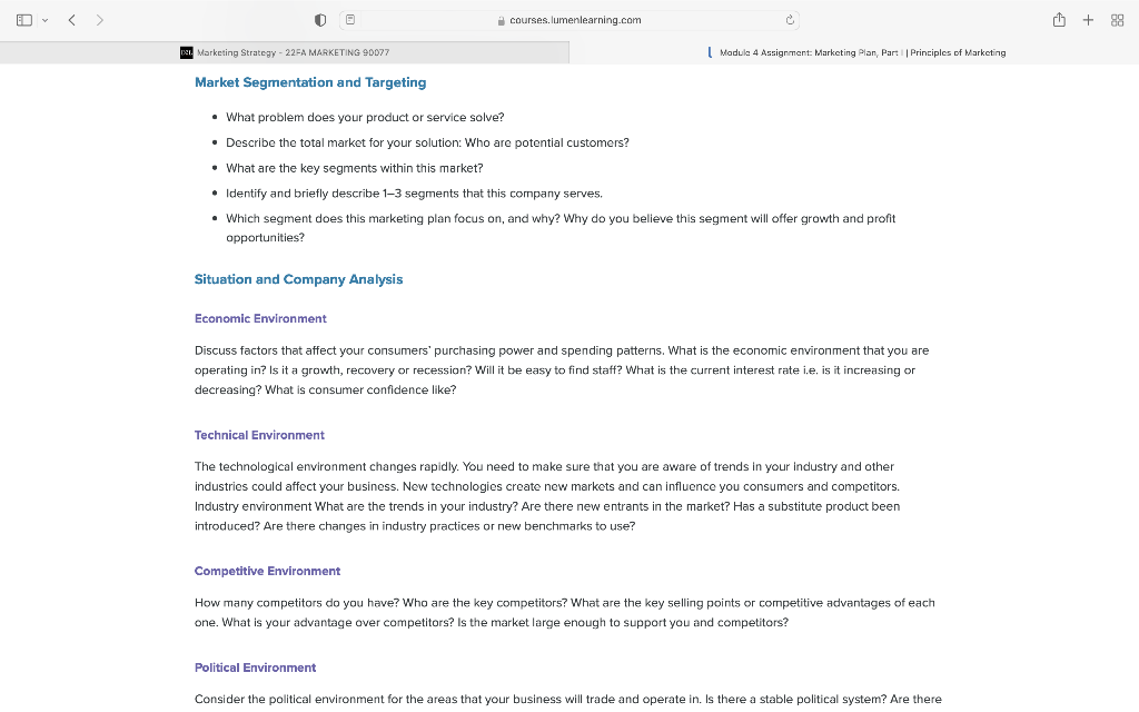 Solved Market Segmentation and Targeting - What problem does | Chegg.com