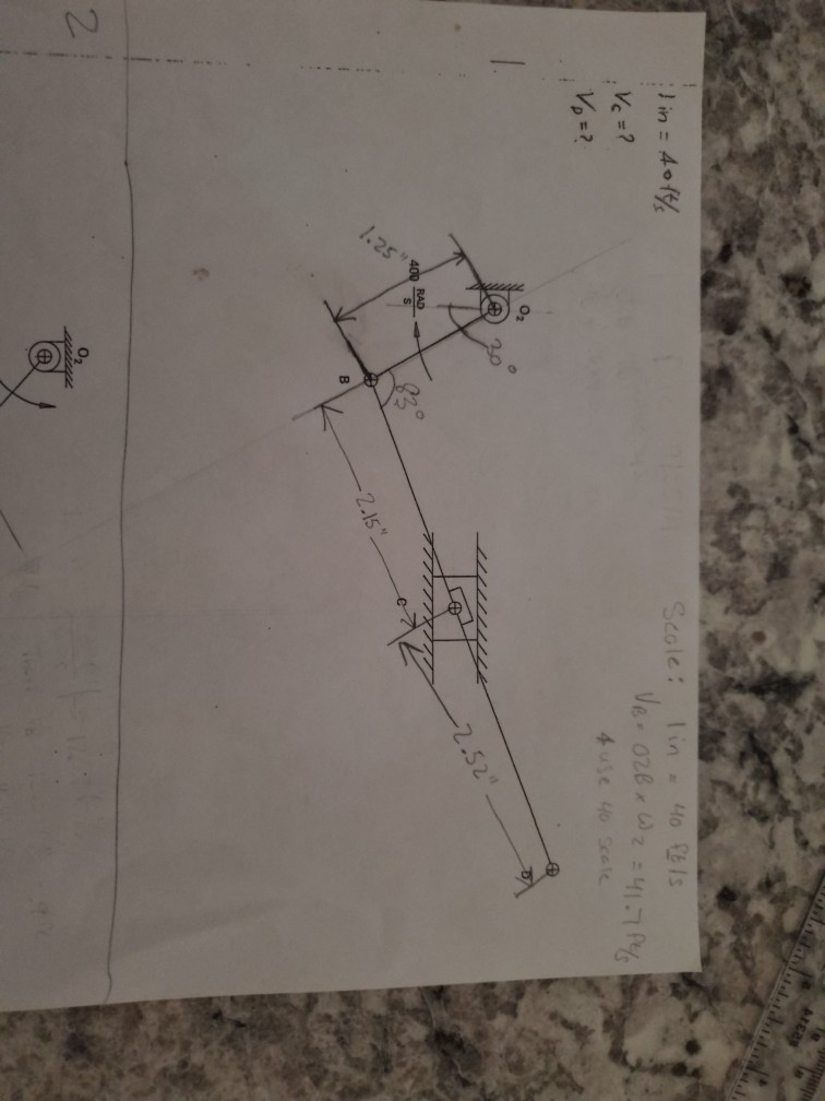Solved Solve using instant center method. Using 1 in = 40 | Chegg.com