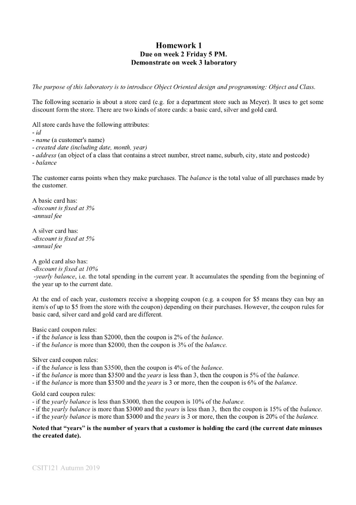 Solved Homework 1 Due on week 2 Friday 5 PM. Demonstrate on | Chegg.com