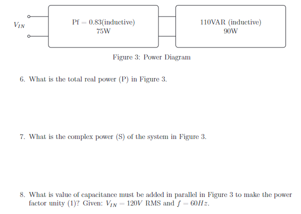 Solved Figure 3: Power DiagramWhat is the total real power | Chegg.com