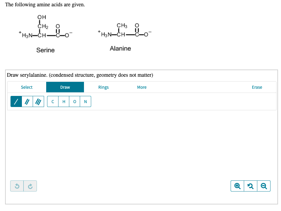Solved The following amine acids are given. он Сн, о O | Chegg.com