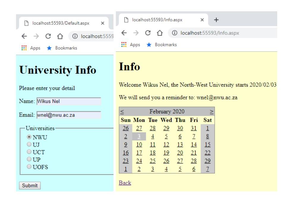 Solved This a multiple web page app in ASP.NET. Please | Chegg.com