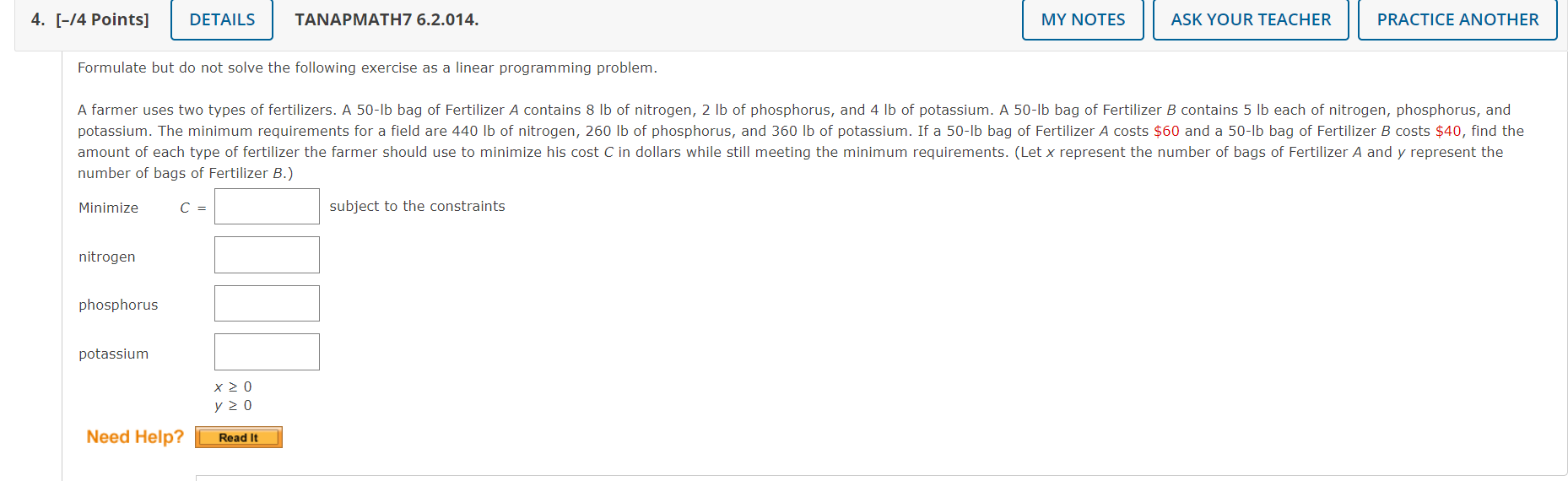 Solved Formulate but do not solve the following exercise as | Chegg.com