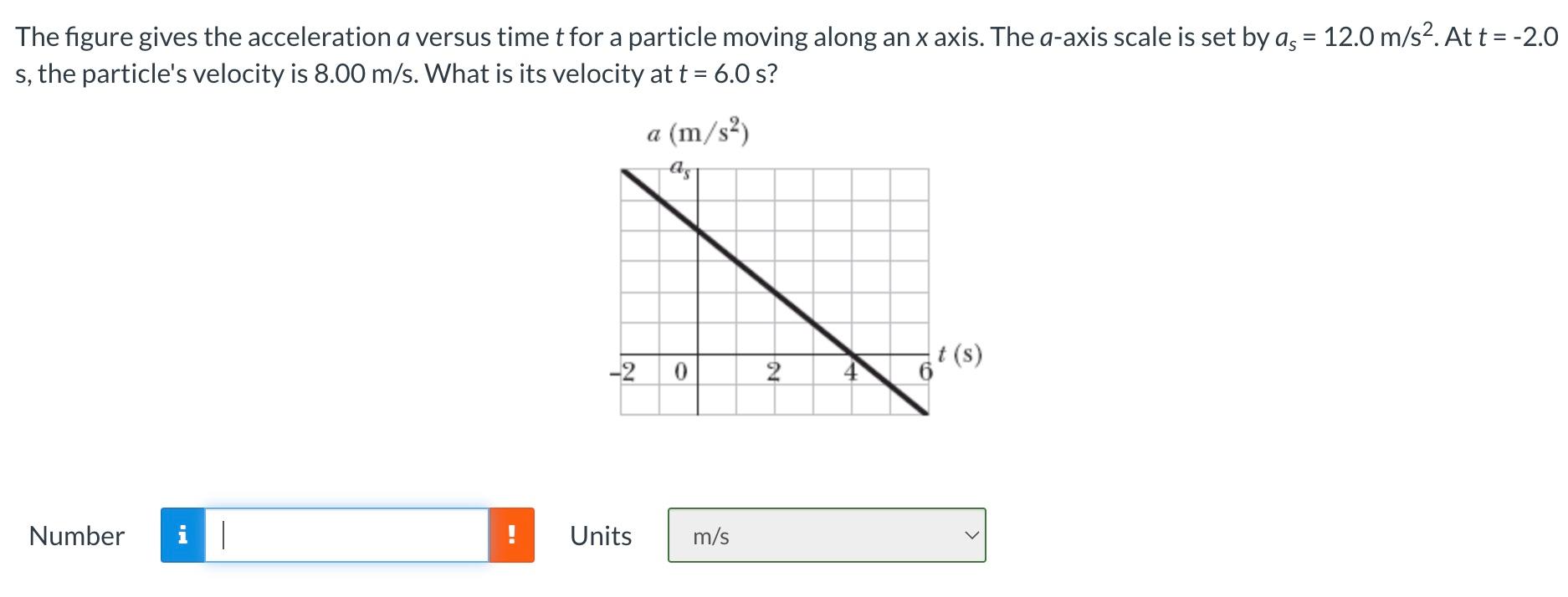 [Solved]: The figure gives the acceleration ( a ) versus