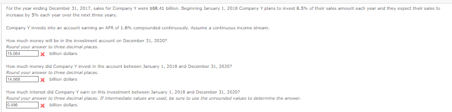 Solved increase by 5% each year over the next three years. | Chegg.com