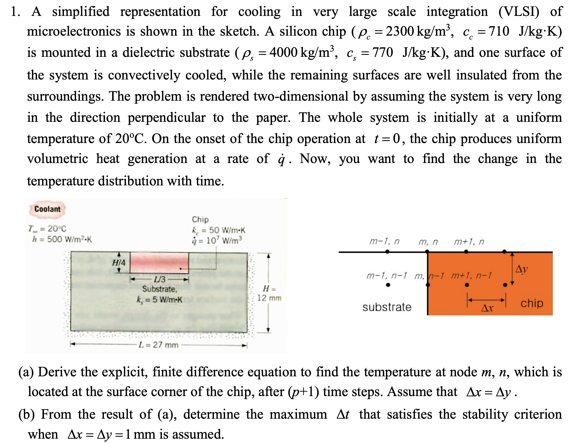 Solved volumetric heat generation at ﻿a rate of q˙. ﻿Now, | Chegg.com