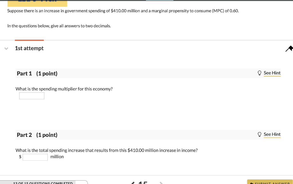 Suppose there is an increase in government spending | Chegg.com