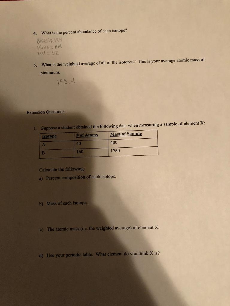 Solved Lab 6: Isotopes and Half-Life Task 1: Bean Salad | Chegg.com