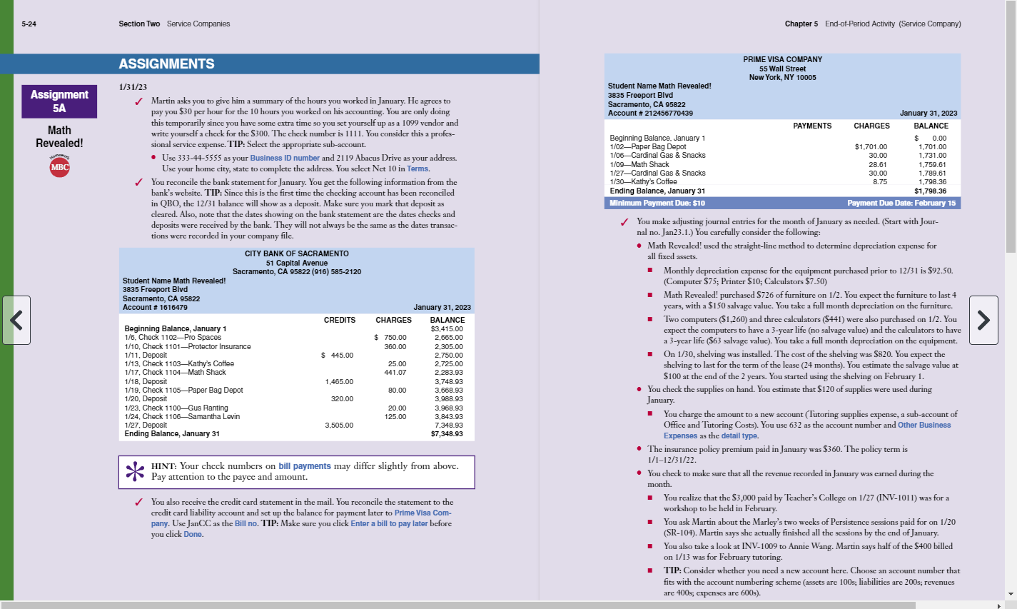 I I'm struggling to the followed this 5A assignments | Chegg.com