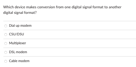 Solved Which device makes conversion from one digital signal | Chegg.com