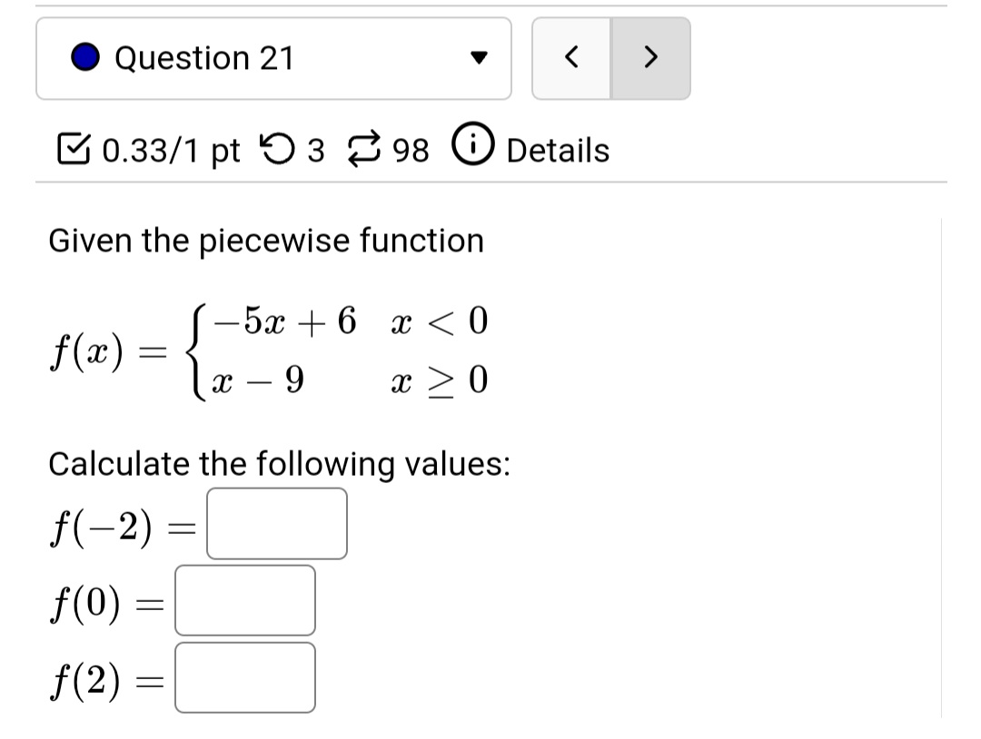 Solved Given the function | Chegg.com
