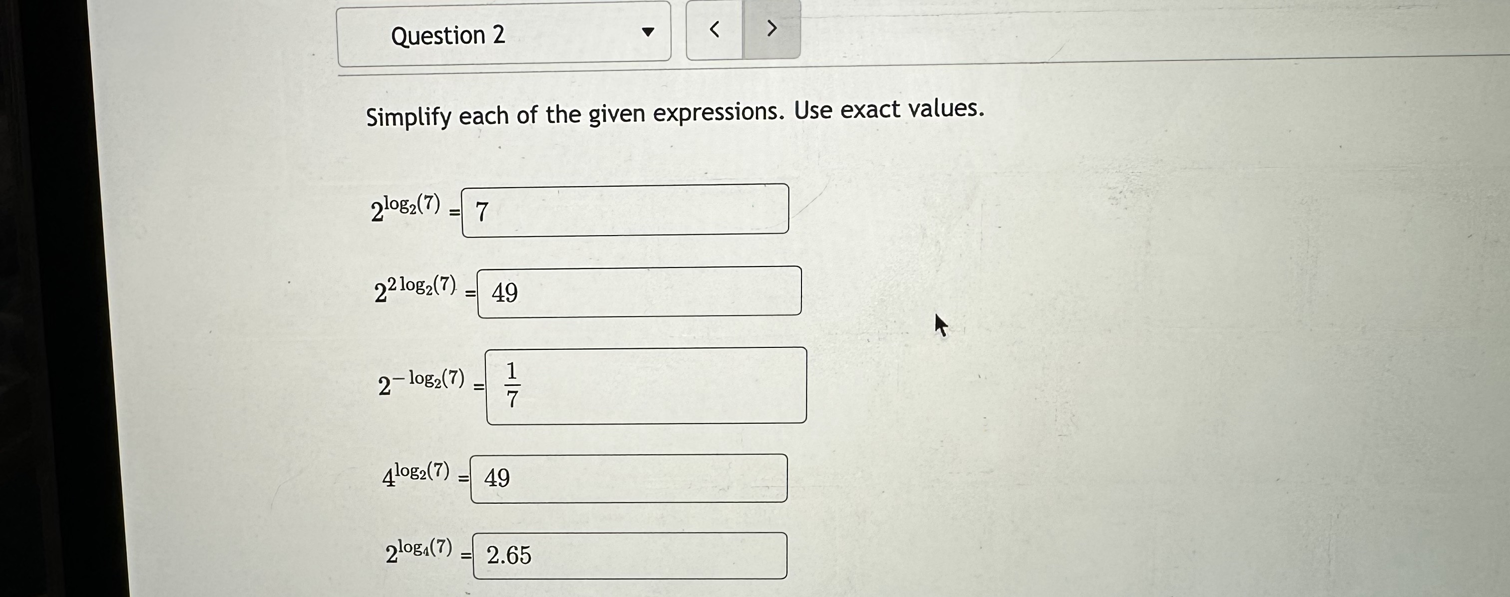 Solved Simplify each of the given expressions. Use exact | Chegg.com