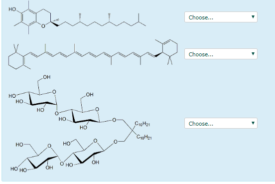 Match the structure with the right description. | Chegg.com