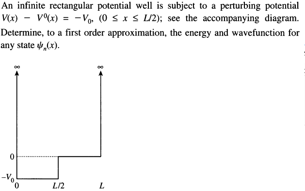 Solved An infinite rectangular potential well is subject to | Chegg.com