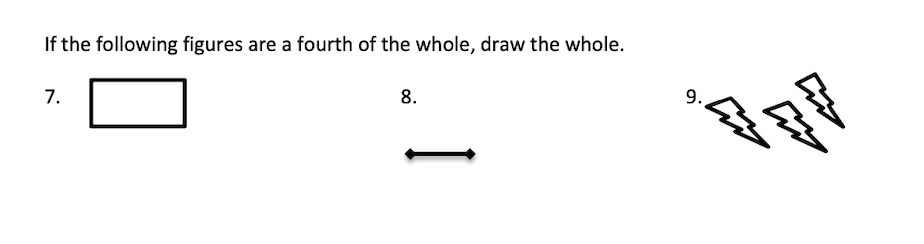 Solved If the following figures are a fourth of the whole, | Chegg.com