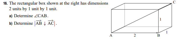 Solved 16. The rectangular box shown at the right has | Chegg.com