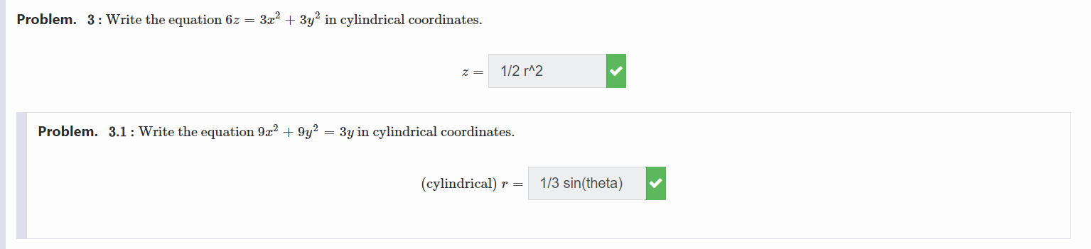 Solved Problem. 3 : Write the equation 6z=3x2+3y2 in | Chegg.com