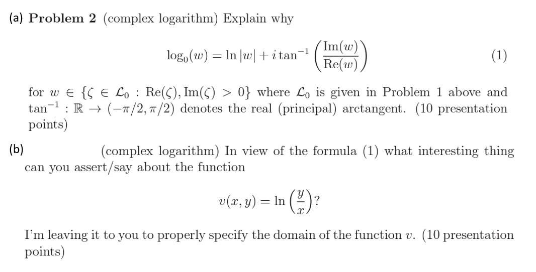 Solved Complex Analysis Please do both parts of the | Chegg.com