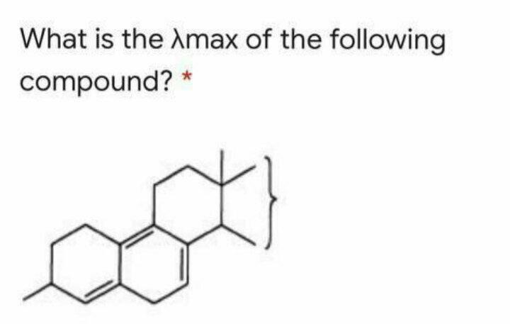 Solved What is the Amax of the following compound? | Chegg.com