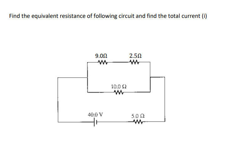 Solved Find the equivalent resistance of following circuit | Chegg.com
