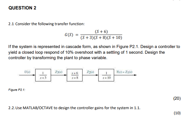 Solved Consider the following transfer function: 𝐺(𝑆) = | Chegg.com