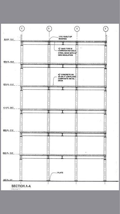 The attached sketches show the framing plan and cross | Chegg.com