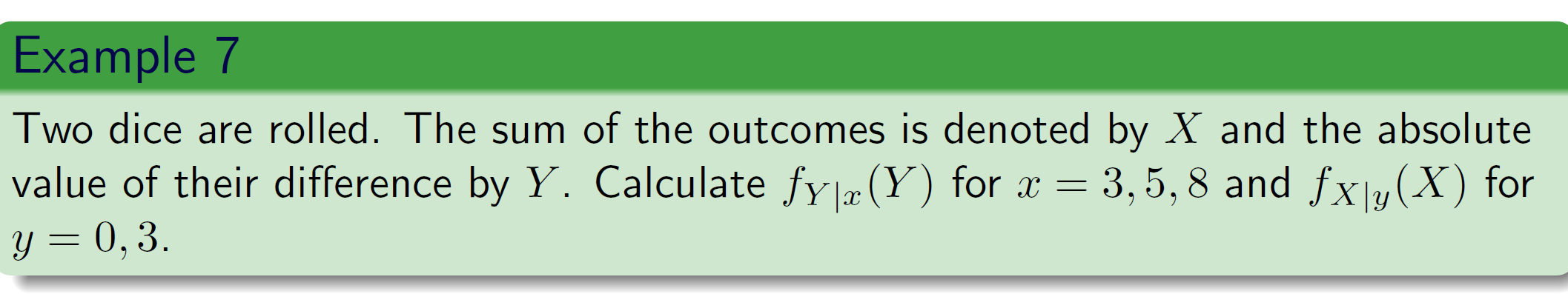 Solved Two dice are rolled. The sum of the outcomes is | Chegg.com
