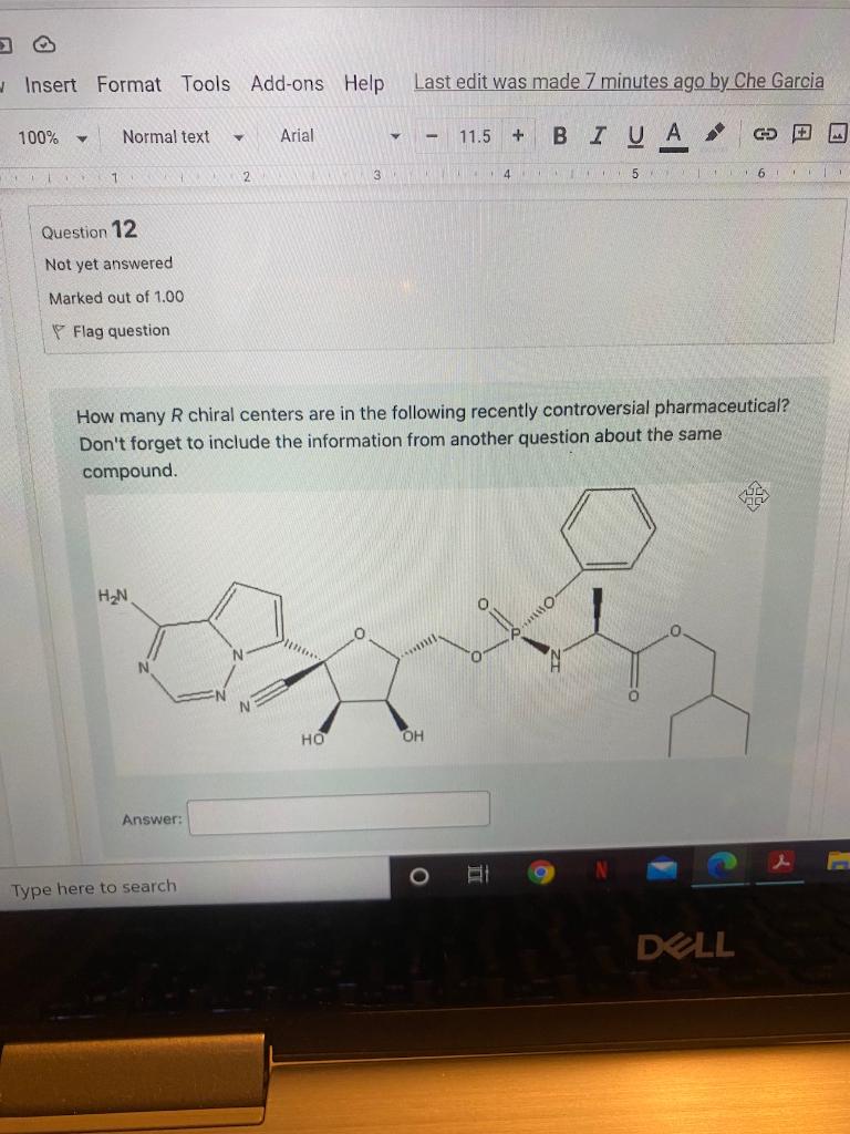 Solved Insert Format Tools Add-ons Help Last edit was made 7 | Chegg.com
