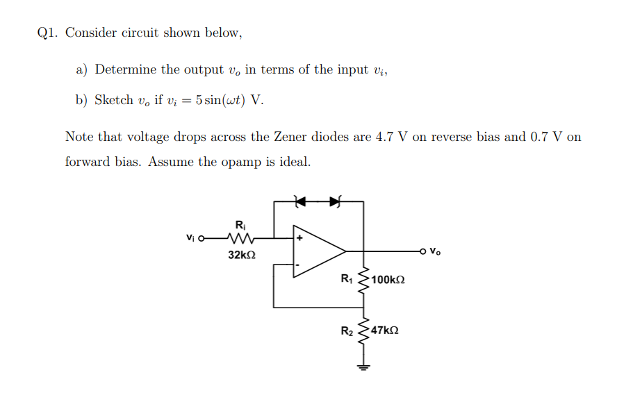 Solved 21. Consider circuit shown below, a) Determine the | Chegg.com
