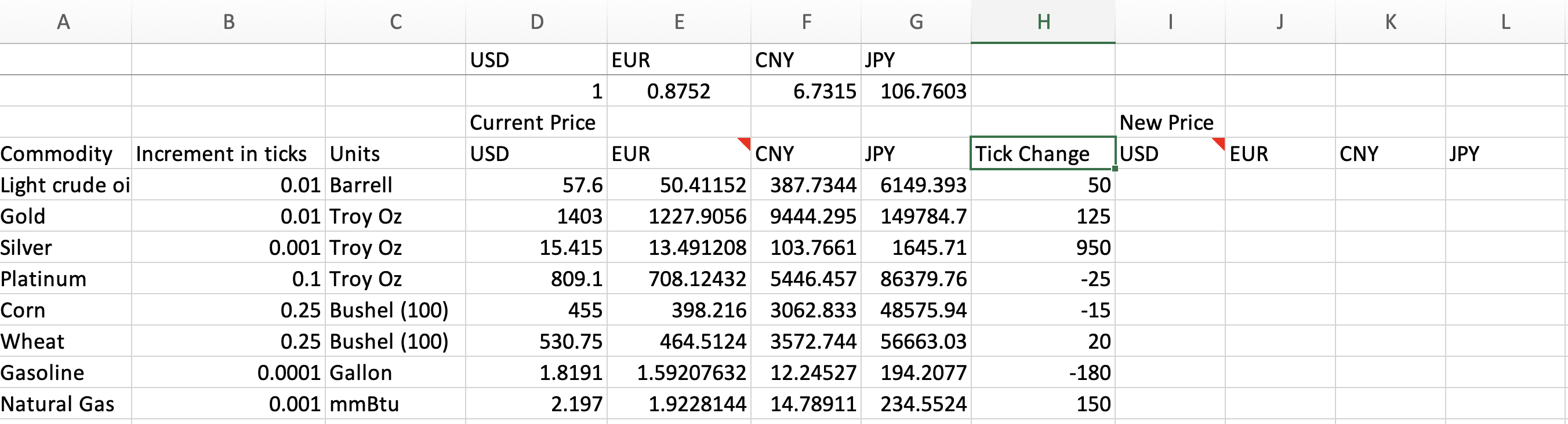 HOW DO I FIGURE OUT THE FORMULA FOR I6 TO L6 | Chegg.com