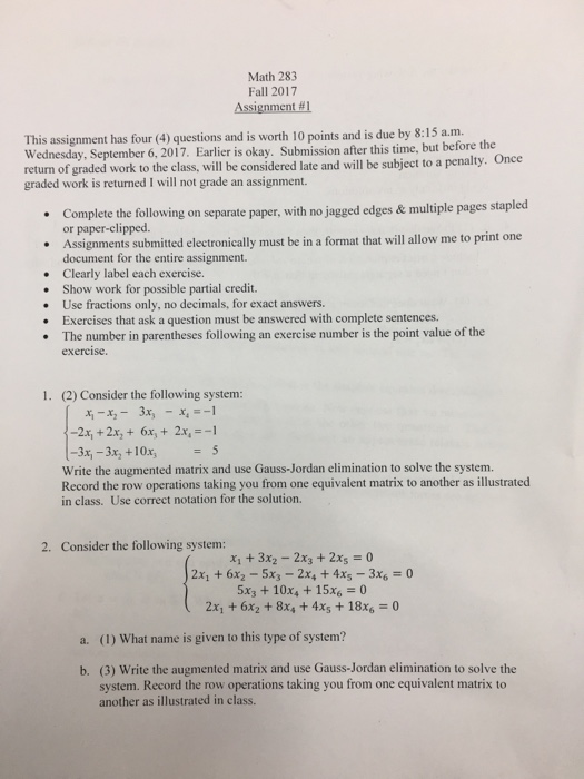 Solved This assignment has four (4) questions and is worth | Chegg.com