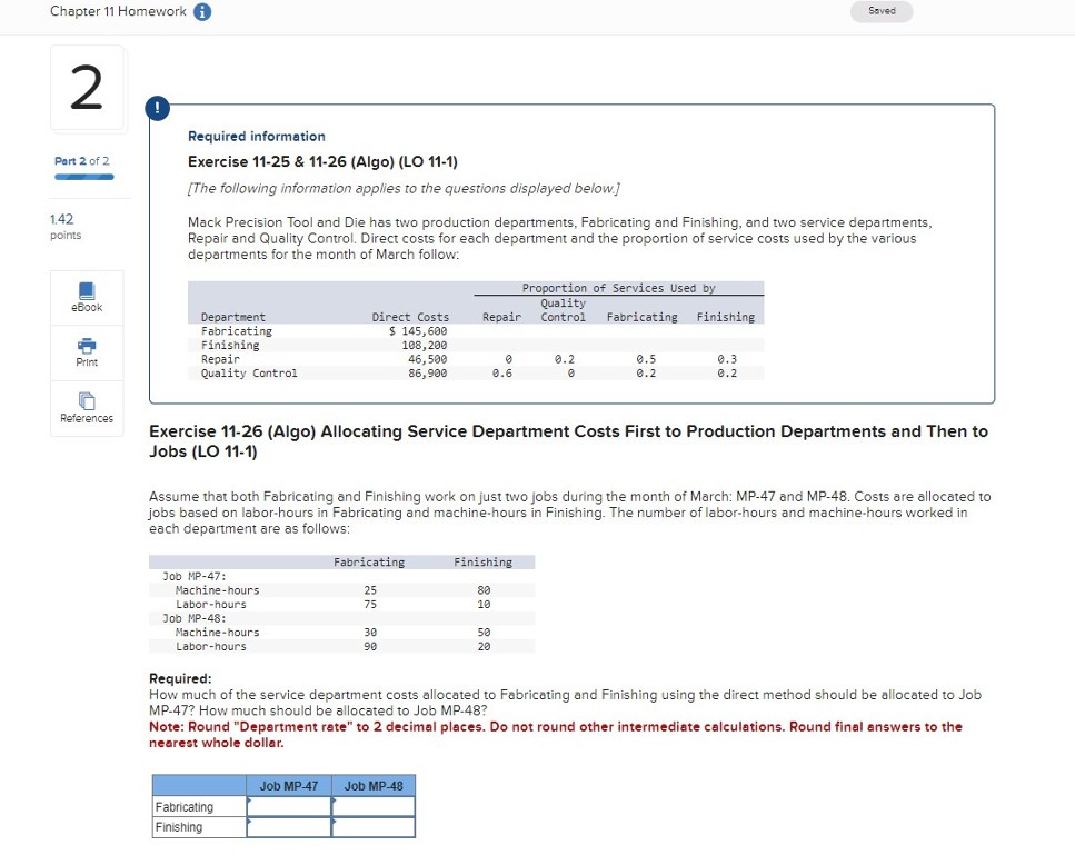 Solved Required informationExercise 11-25 ﻿& | Chegg.com