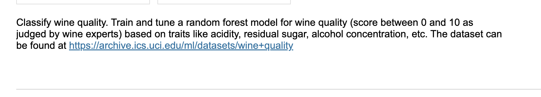 Solved Classify wine quality. Train and tune a random forest | Chegg.com