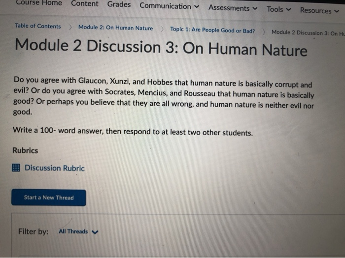 Solved Course Home Content Grades Communication Assessments | Chegg.com
