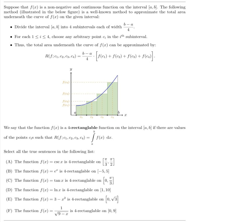 Solved Suppose that f(x) is a non-negative and continuous | Chegg.com