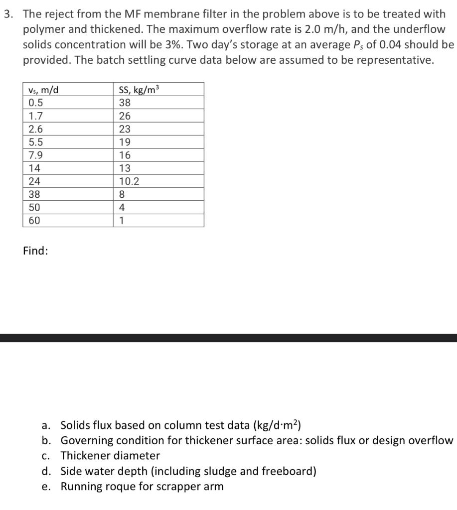 [Solved]: please just solve number 3 Consider the microfilt