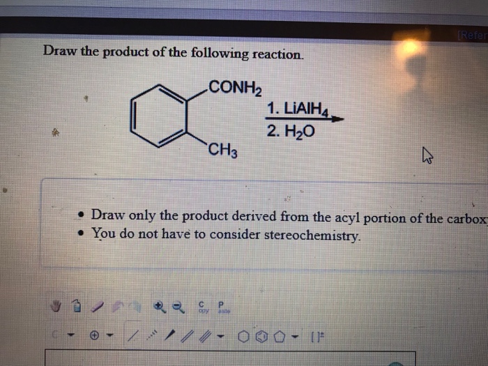 Solved Draw the product of the following reaction. CONH2 1. | Chegg.com