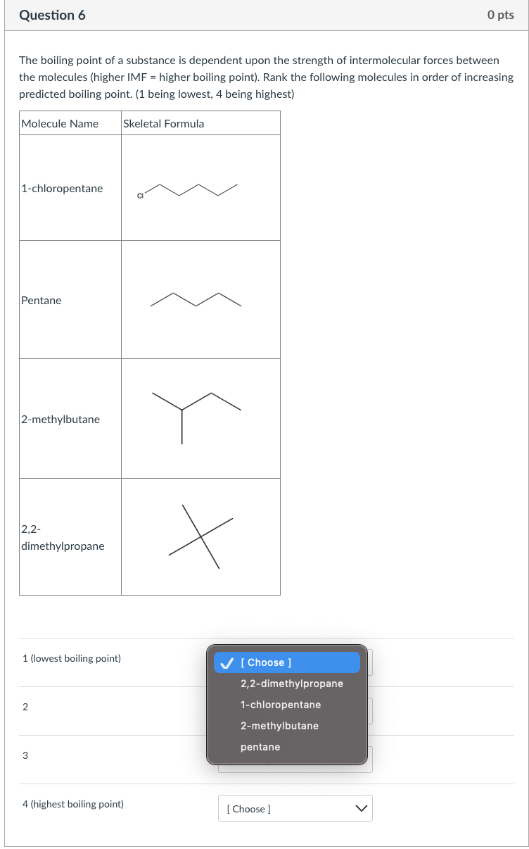 Solved Question 3 O pts What is the name of the compound | Chegg.com