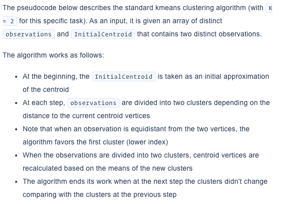 Solved The pseudocode below describes the standard kmeans | Chegg.com