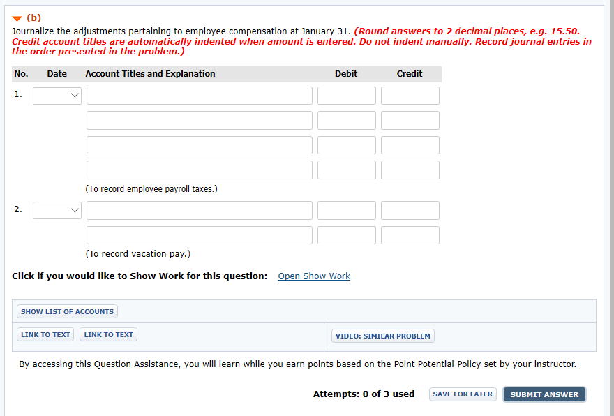 Solved Problem 11-04A a-b (Part Level Submission) (Video) | Chegg.com