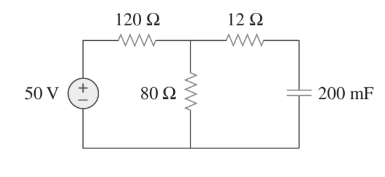 Solved Find the time constant of the RC circuit in the | Chegg.com