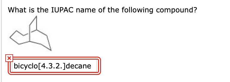 Solved What is the IUPAC name of the following compound? | Chegg.com