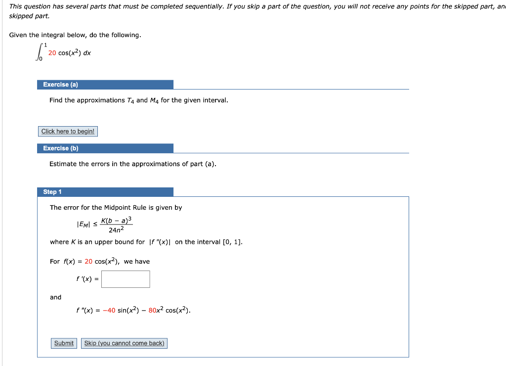 Solved This question has several parts tha completed | Chegg.com