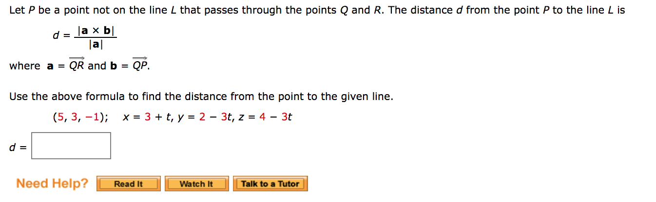 Solved Let P be a point not on the line L that passes | Chegg.com