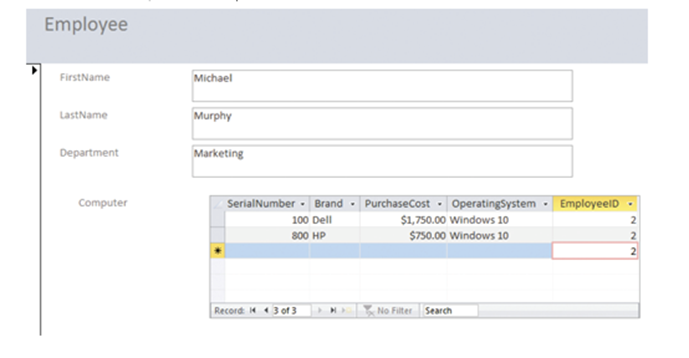 3. Identify the two entities in the data entry form | Chegg.com