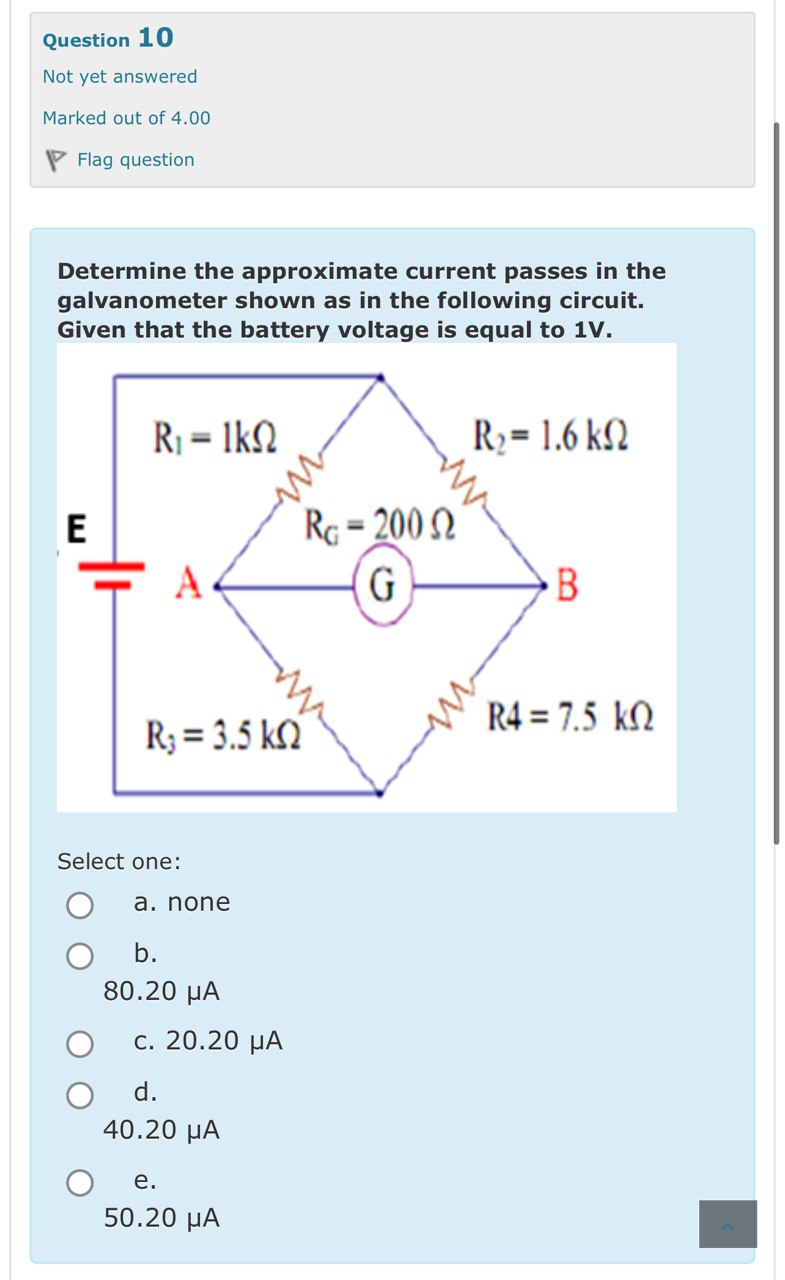 Solved Determine the approximate current passes in | Chegg.com