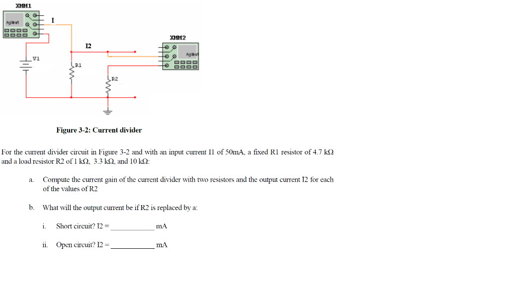 Solved X2011 Xim12 12 Agik V1 Rl R2 Figure 3 2 Current